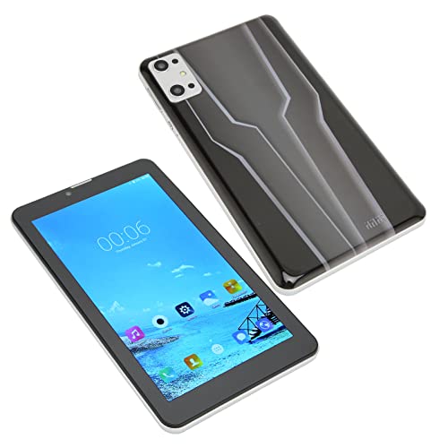 Airshi 7in Tablet, 1960x1080 IPS 4GB 32GB Tablet PC US Plug 100‑240V MT6592 8 Core CPU for Working (Black)