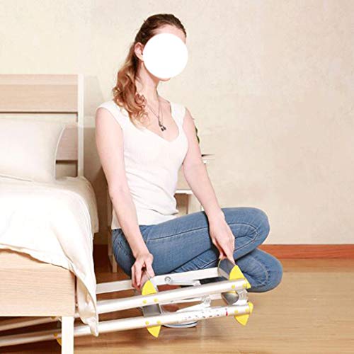 PENGJIE Folding Ladder Step Stool Ladder Stool 2 Step Folding Aluminum Heavy Duty Steel Portable Anti Slip Mat Tread Compact 150 Kg Capacity