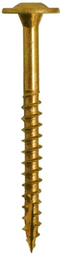 GRK 772691100733 8 x 1-1/2" 10073 Low Profile Cabinet Screws 3000 Count, Gold