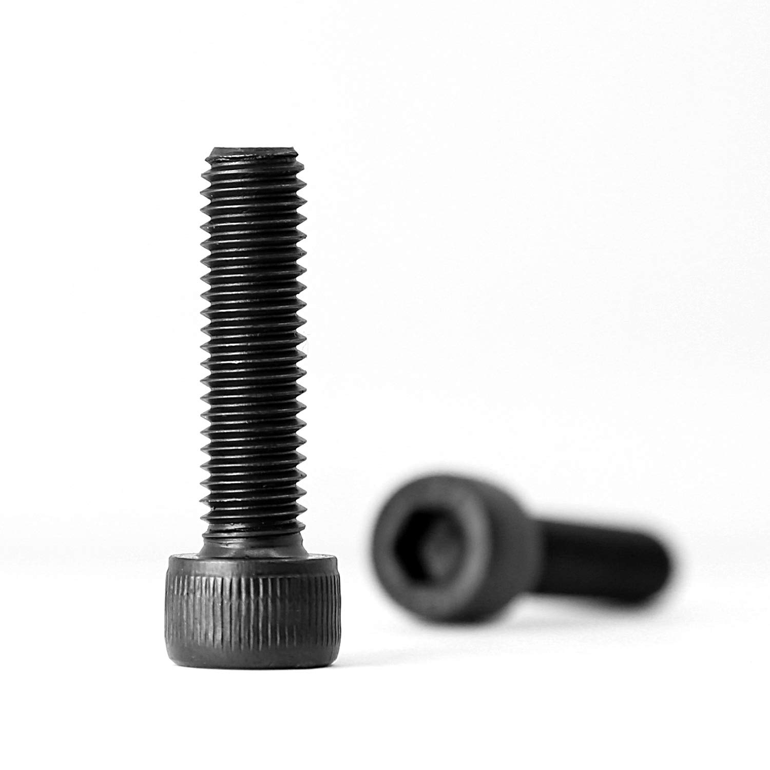 M8-1.25 x 25mm Socket Head Cap Screws, 12.9 Grade Alloy Steel, Allen Socket Drive, Black Oxide Finish, Full Thread, Quantity 20