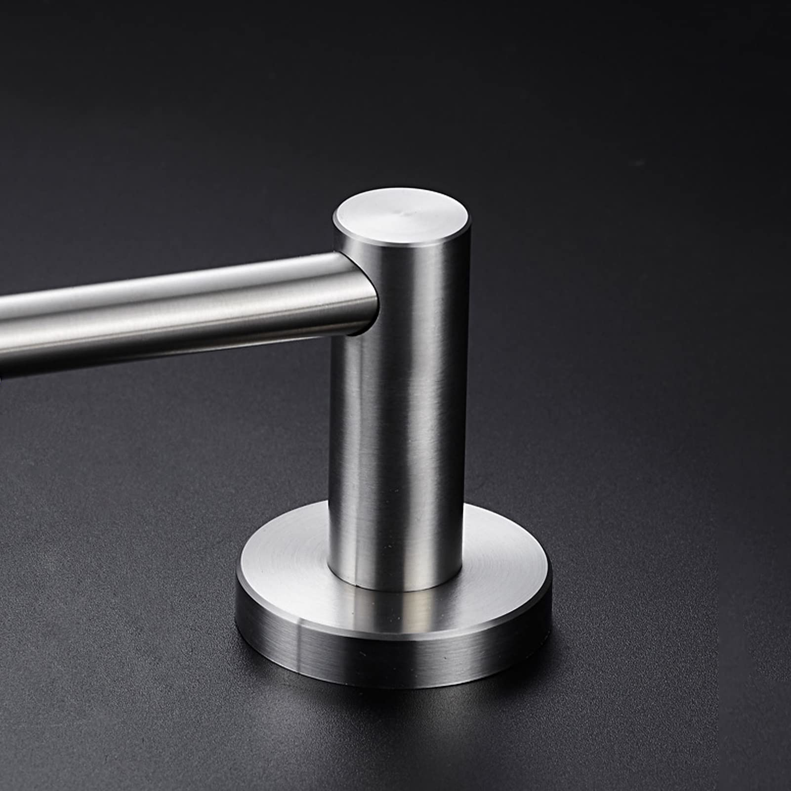 Stainless Steel Towel Bar Rails,80cm 100cm 120cm Large Size Towel Holder Wall Mounted Single Rod for Bathroom, Kitchen or Toilet (Size : 19.7inch(50cm))