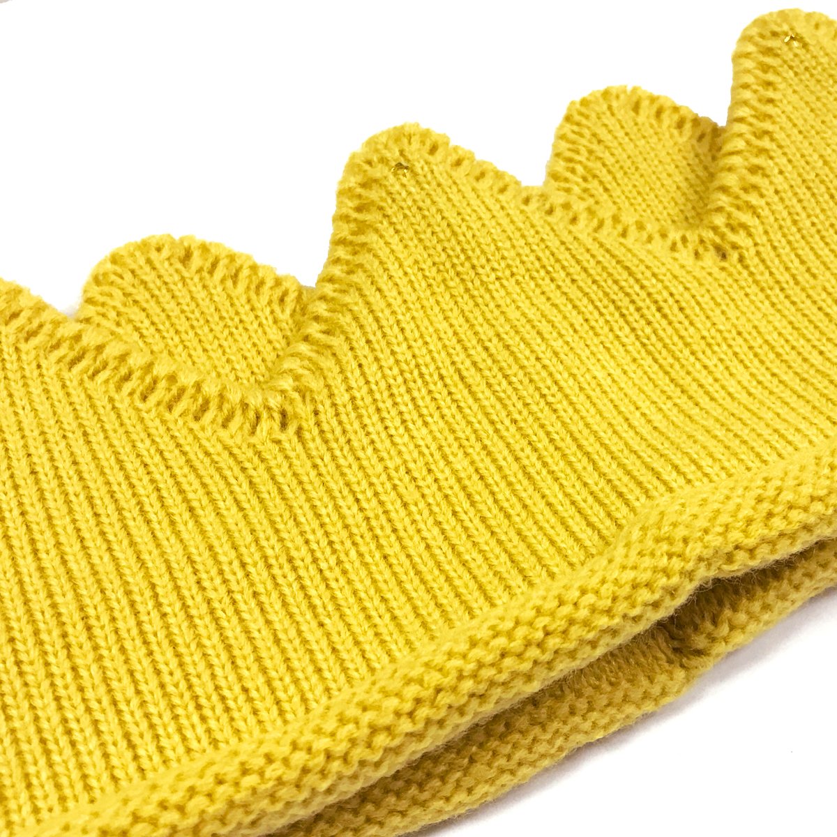 Wrapables Baby Boy & Girl Birthday Party Knitted Crown Headband Beanie Cap Hat, Yellow,One Size
