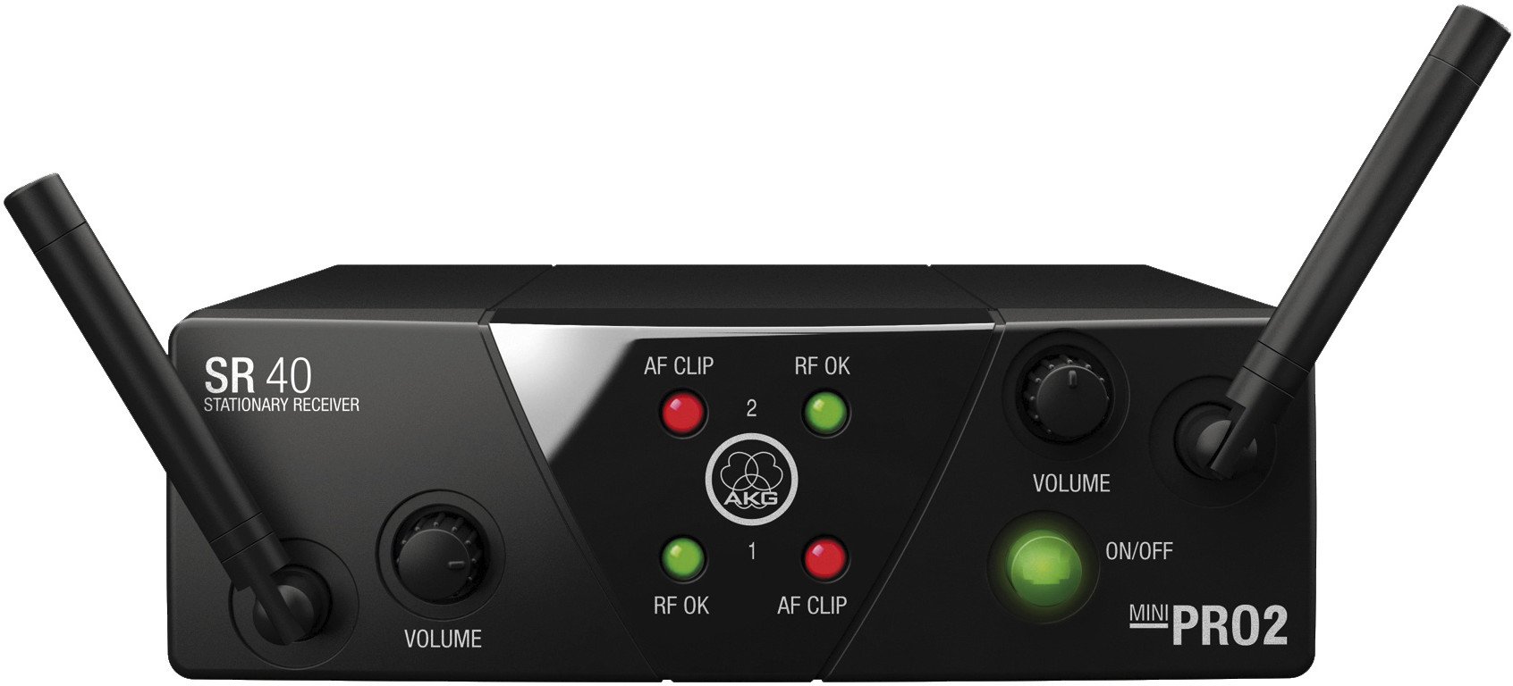 AKG Pro Audio, 2 Wireless Microphones and Transmitters, Black (3352X00050)