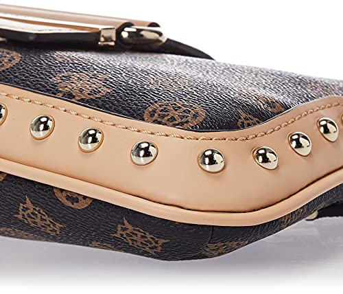 GUESS Women's Greta Small Shoulder Bag Handbag - Mocha