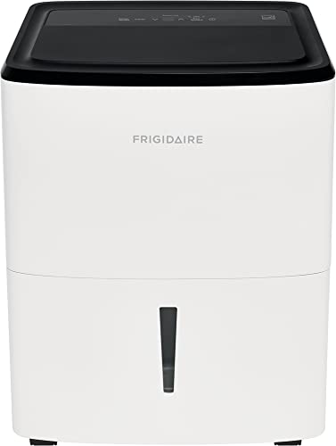 Frigidaire FFAD2233W1 Dehumidifier, Low Humidity 22 Pint Capacity with a Easy-to-Clean Washable Filter and Custom Humidity Control for maximized comfort, in White
