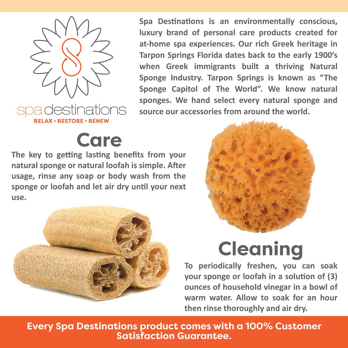 Facial Sea Wool Sponge 2-3" (3) Pack by Spa Destinations