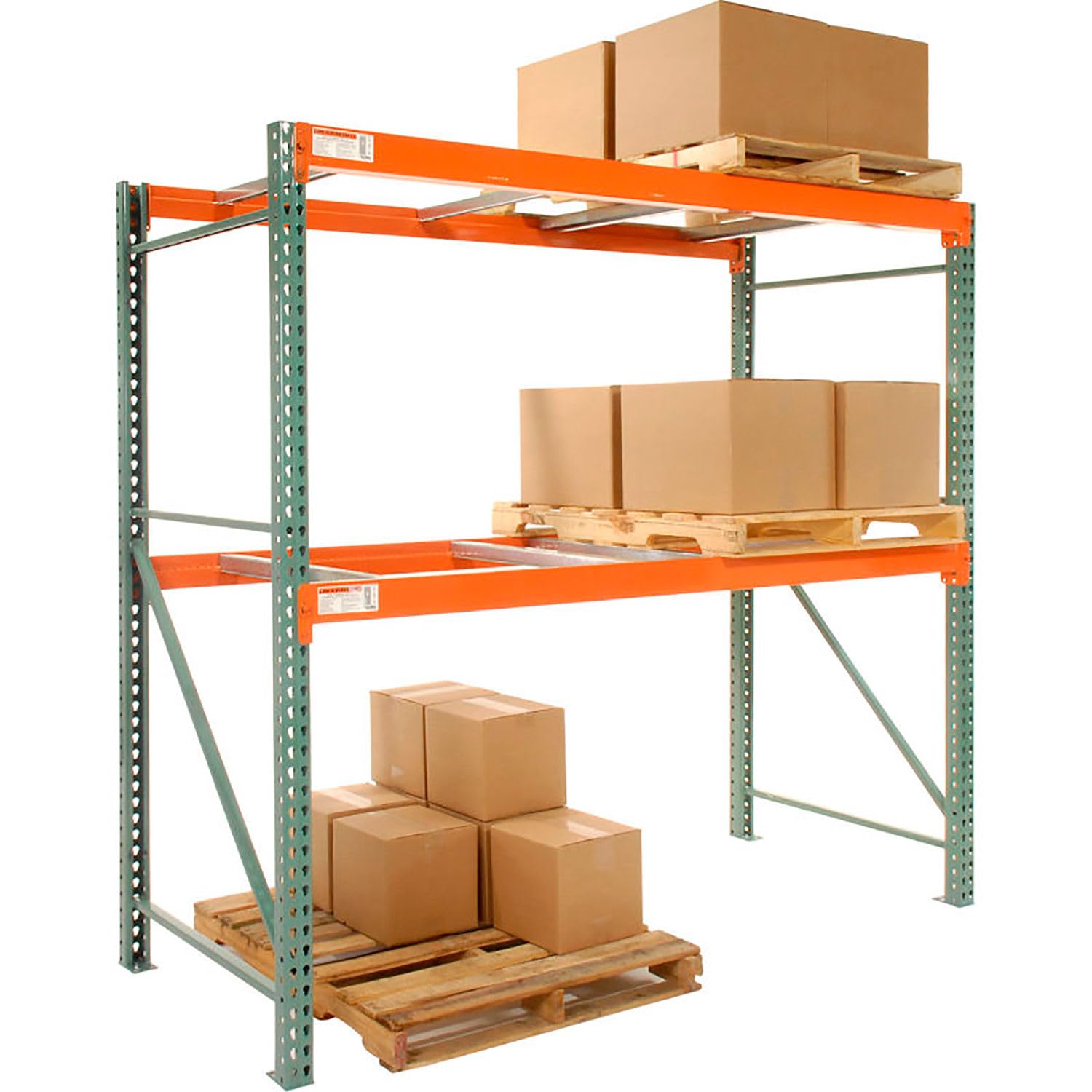 Global Industrial Teardrop Pallet Rack Starter, 48"W X 48"D X 120"H