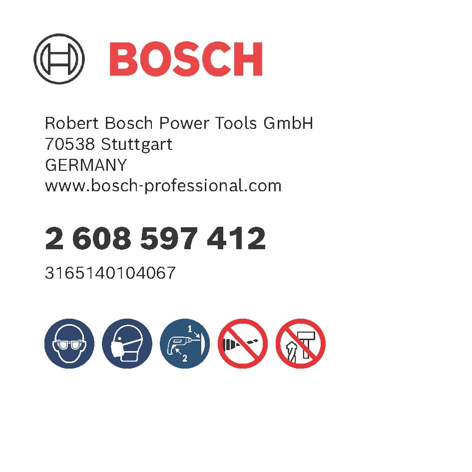 Bosch 2608597412 Formwork Drill Bit SDS+ 22mmx15.75In