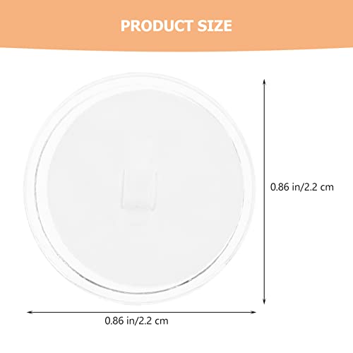Cabilock 100pcs Decorations Coat Outdoor Heavy U Suction Self Kitchen Seamless Transparent Suspension Drop Hooks , Binding Clear Plastic .cm with Adhesive Disc Ceiling Holders