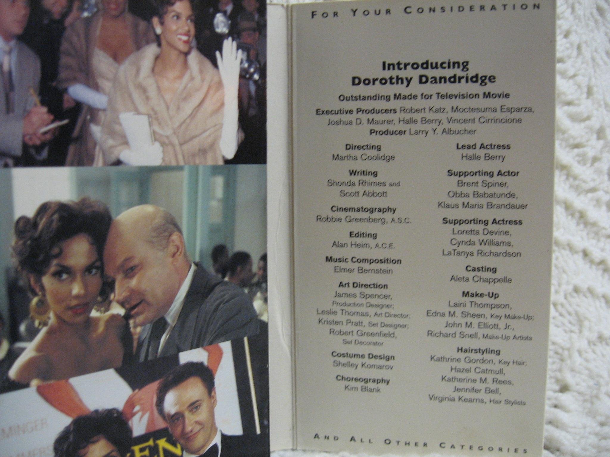 Introducing Dorothy Dandridge - Emmy Consideration Video [VHS] HBO (1999)