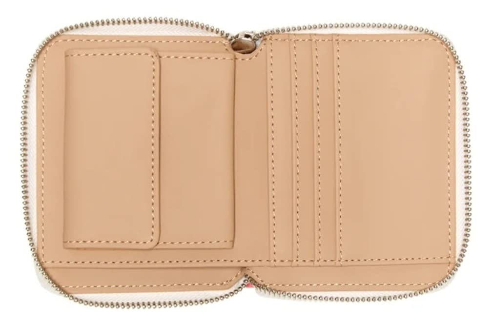 GUESS Women's McKinney Rainbow Logo Small Zip-Around Wallet - White Multi