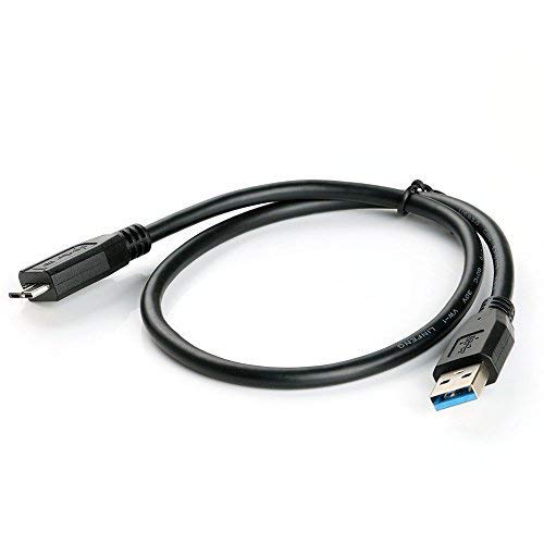 MaxLLTo USB 3.0 Power Charger Data SYNC Cable Cord for Toshiba External Hard Drive Disk 1tb 2tb 3tb, 3ft Long - Balck