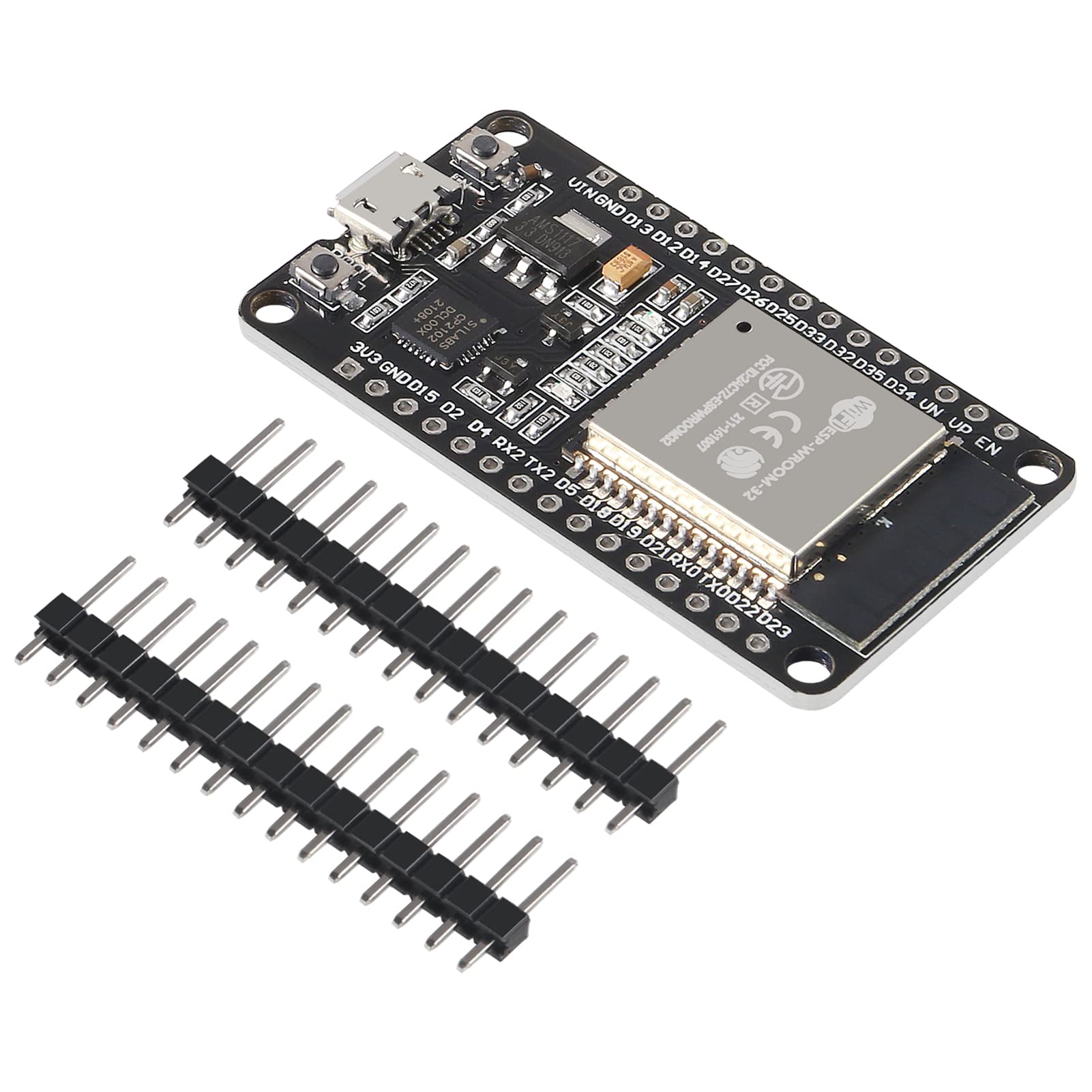 6pcs ESP32 ESP-WROOM-32 30Pin ESP-32S Development Board 2.4 GHz Dual Core WiFi Bluetooth Wireless Board Module Microcontroller
