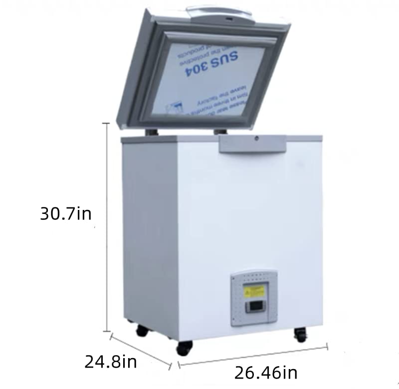 HNRUIDACN -86 ° C 50L (Adjustable from -40 to -86 ° C) Ultra Low temperature Small Commercial Freezer Horizontal Freezer Laboratory Low Temperature Refrigerator