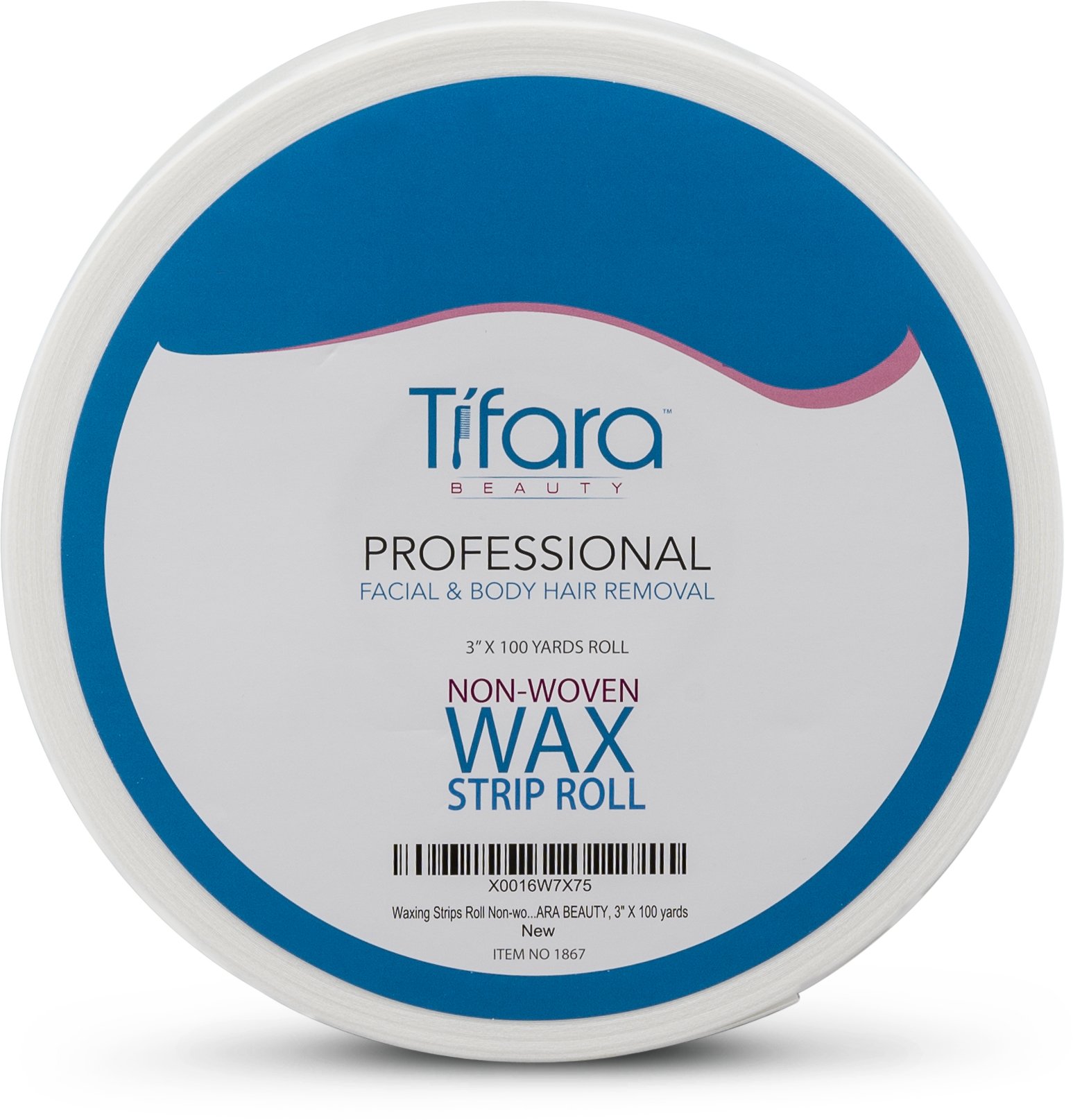 Tifara Beauty Non Woven Body and Facial Wax Strip Roll 3" X 100YD