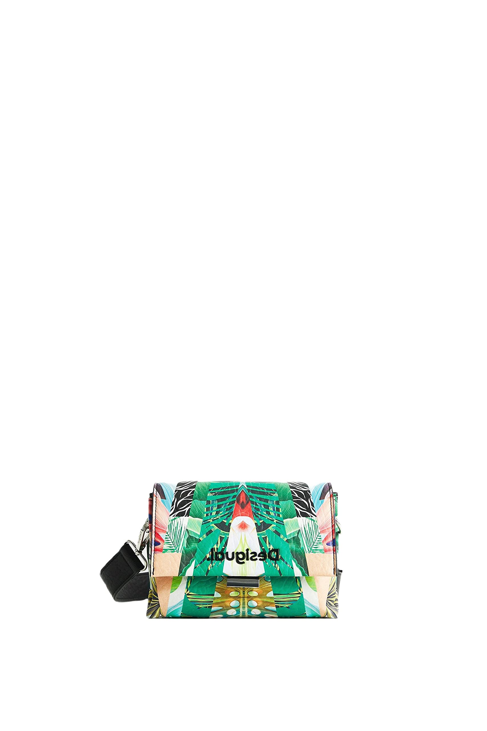 Desigual woMens Casual Across Body Bag, Green, U US