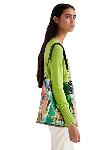 Desigual woMens Casual Shoulder Bag, Green, U US