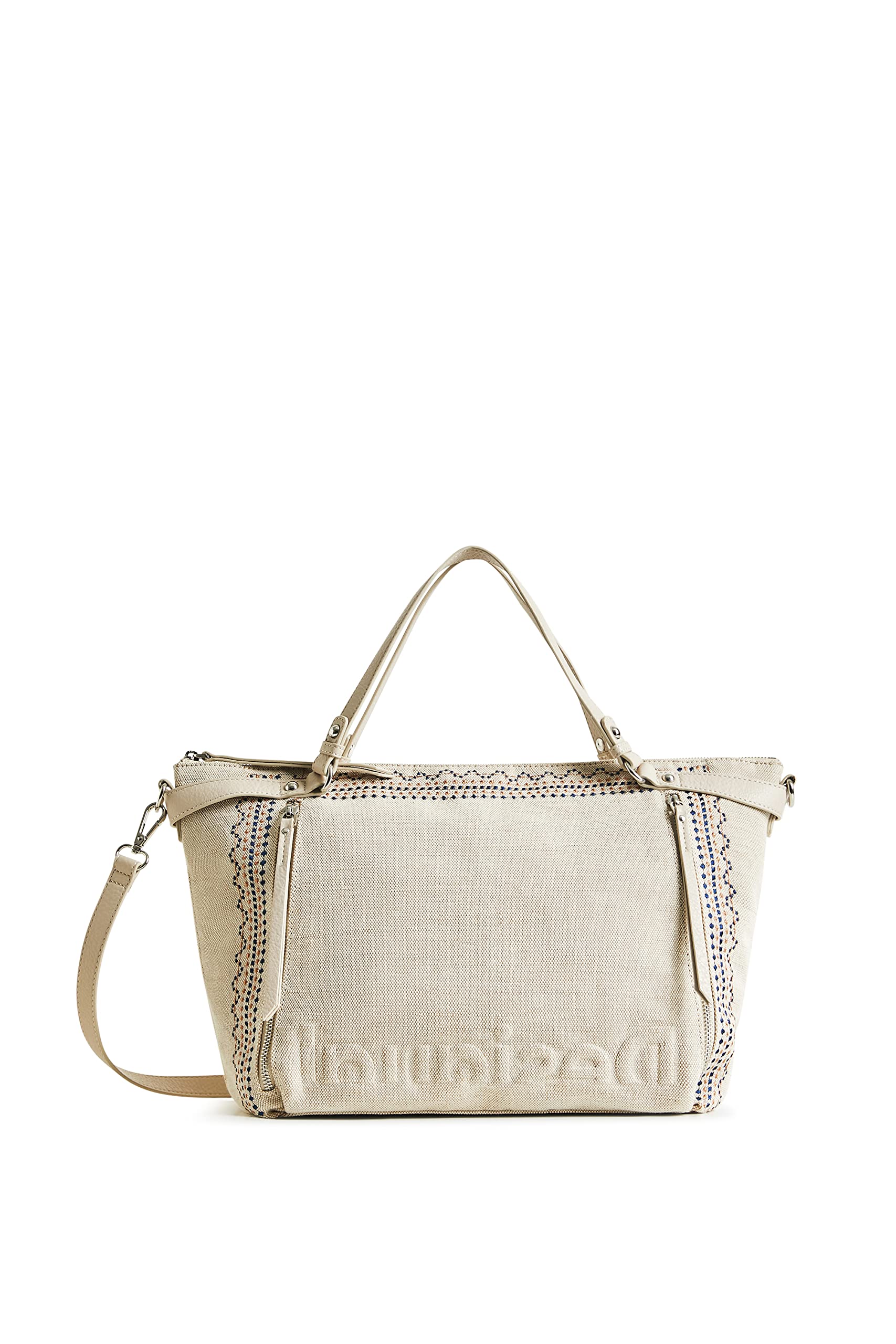 Desigual woMens Casual Hand Bag, White, U US