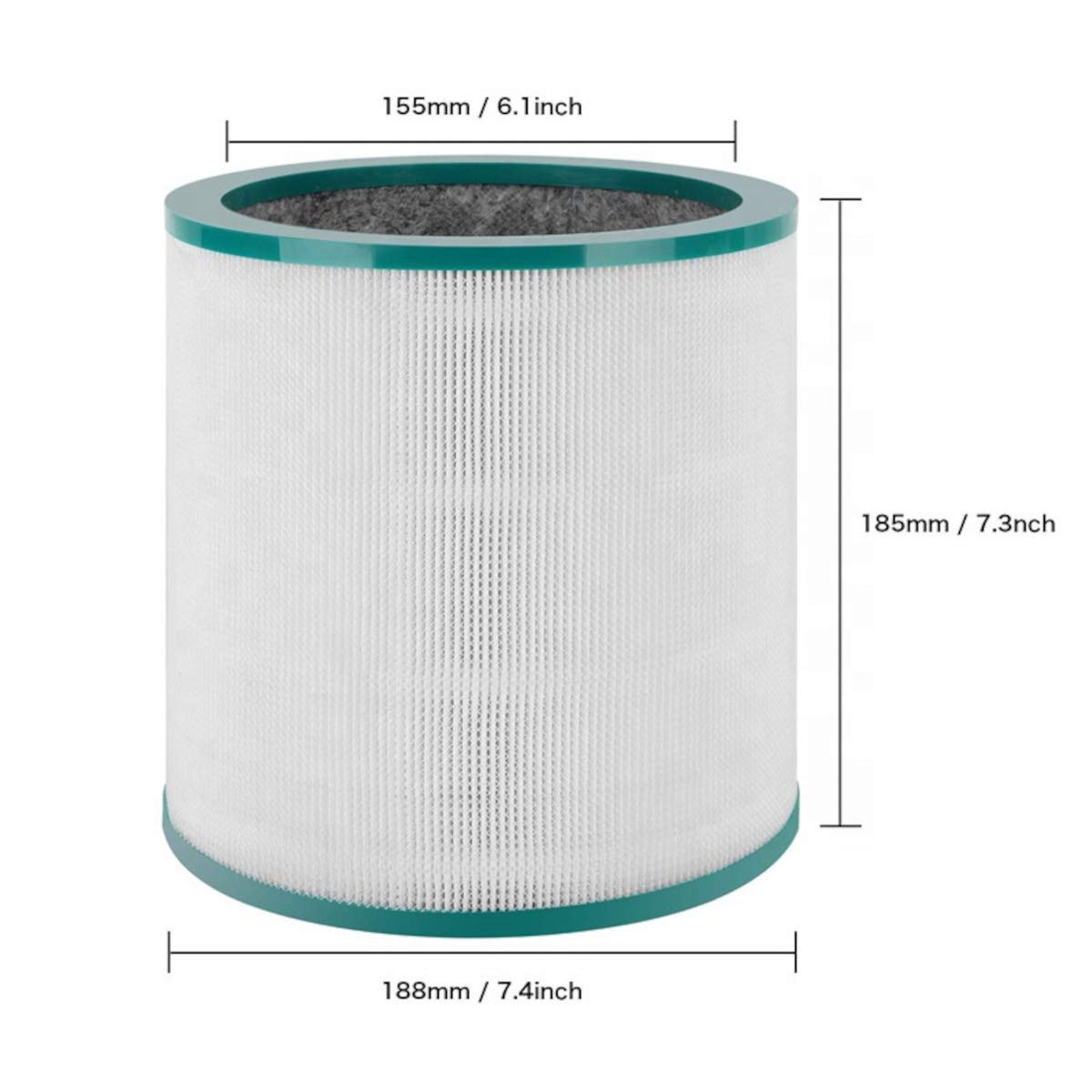 Airway Filters Replacement Air Purifier Filter Compatible with Dyson Tower Purifier Pure Cool Link TP00, TP02, TP03, BP01, AM11 Compatible for Part 968126-03