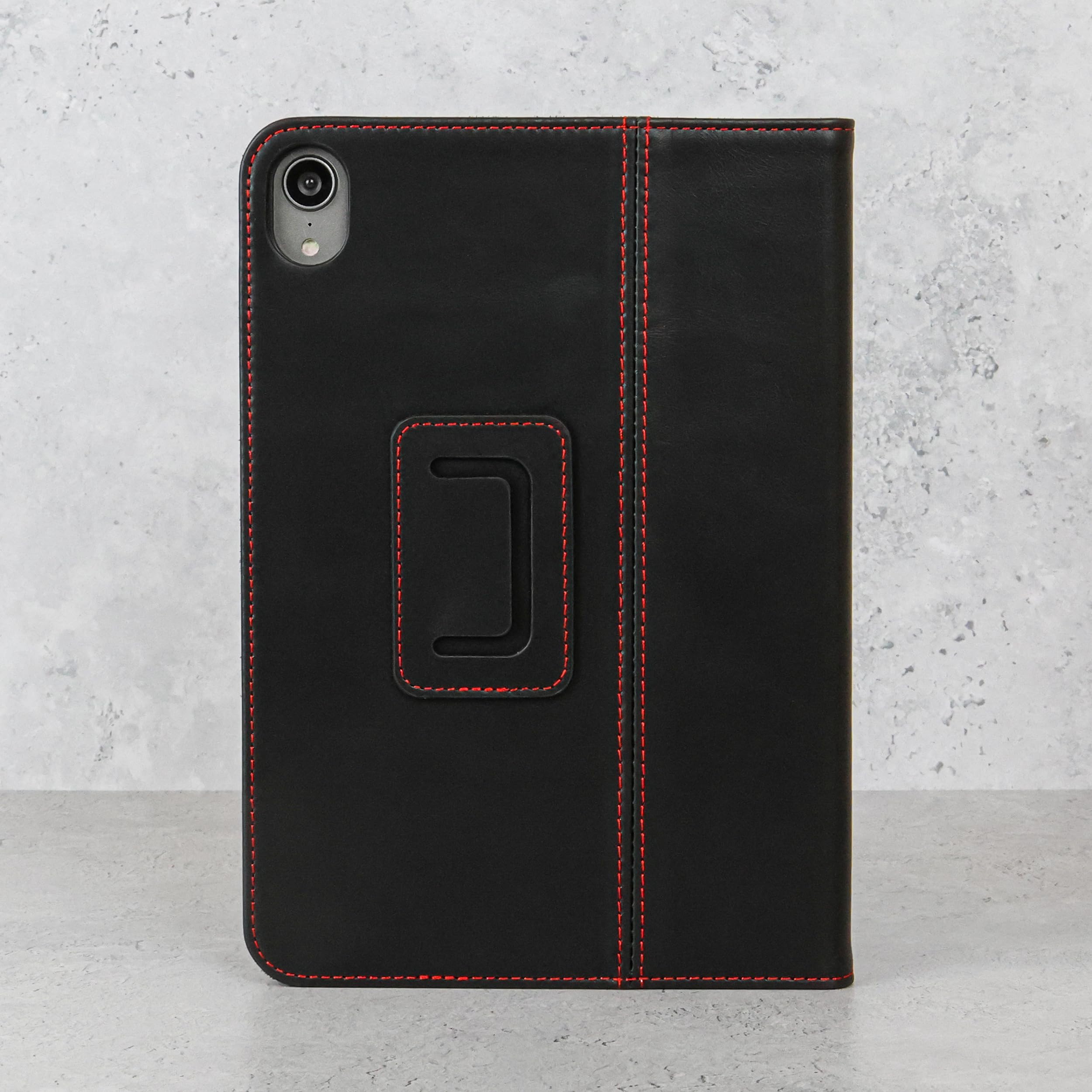 Casemade Real Leather Case Compatible with iPad Mini 7 (A17 Pro) / 6th Gen (2021) - Full-Grain Leather Cover, Auto Sleep/Wake, Dual Stand Position (Tan)