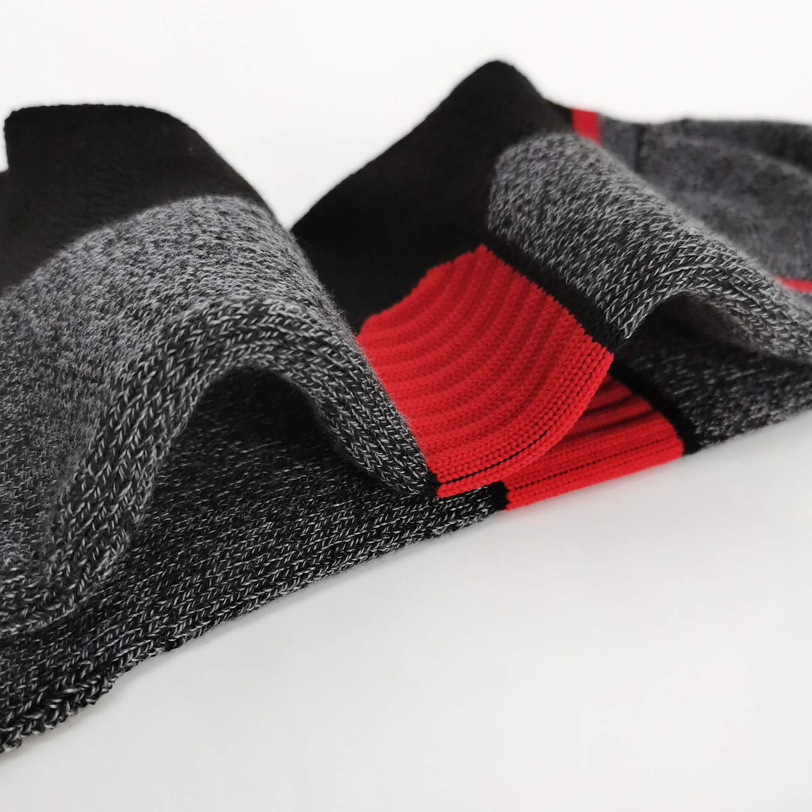 AKOENY Men's Ankle Running Socks Athletic Cushioned Tab (6 Pack)