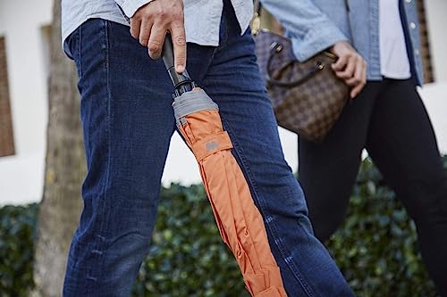 Weatherman Umbrella - Stick Umbrella - Windproof Umbrella Resists Up to 55 MPH Winds - (Sage)