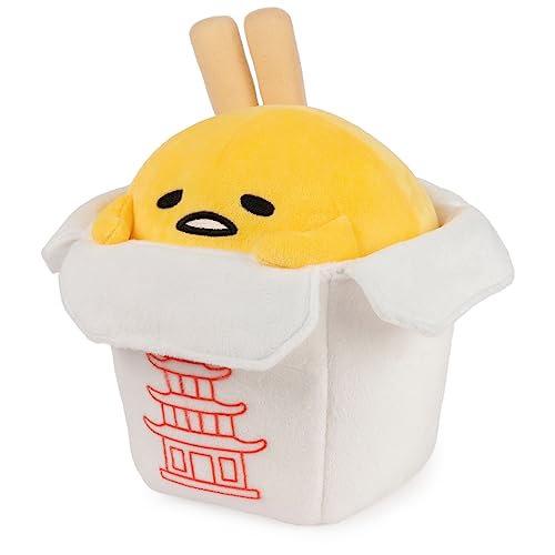 GUND Sanrio Gudetama The Lazy Egg Stuffed Animal, Gudetama Takeout Container Plush Toy for Ages 8 and Up, 9.5”