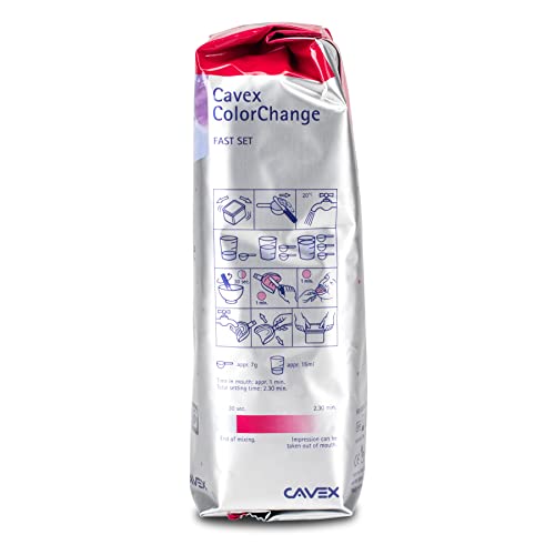 Cavex ColorChange Alginate Impression Material, Fast Set, 500 Grams