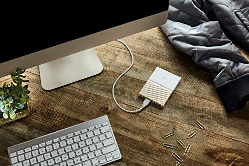 WD 2TB White-Gold My Passport Ultra Portable External Hard Drive - USB 3.0 - WDBFKT0020BGD-WESN