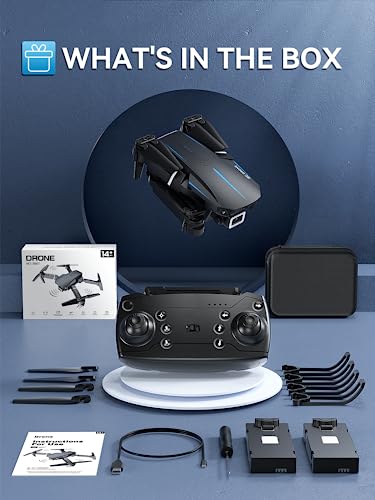 Drones with Camera for Adults Beginners Kids, Foldable Drone with 1080P HD Camera, RC Quadcopter - FPV Live Video, Altitude Hold, Headless Mode, One Key Take Off/Landing, APP Control