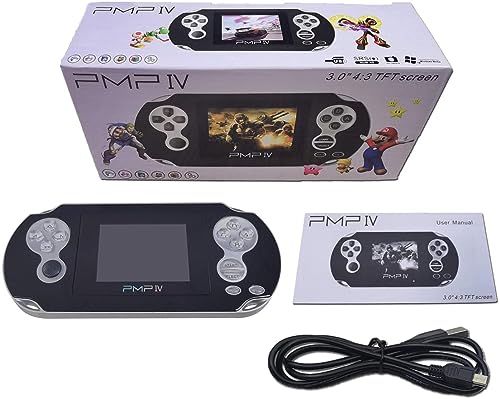 Daxceirry PMP4 Retro Portable Handheld Emulator Game Console 32 Bit 500 in 1 Game PMPIV Classic Console Support Headphone Output Video HD Display