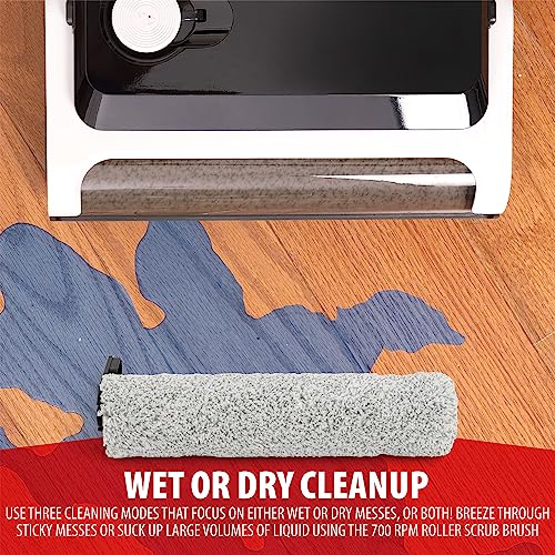 Deco Home 220W Wet/Dry All-in-One Vacuum and Hard Floor Cleaner, Cordless Battery with Self-Cleaning Charging Dock, 3 Smart Programs, Digital Display