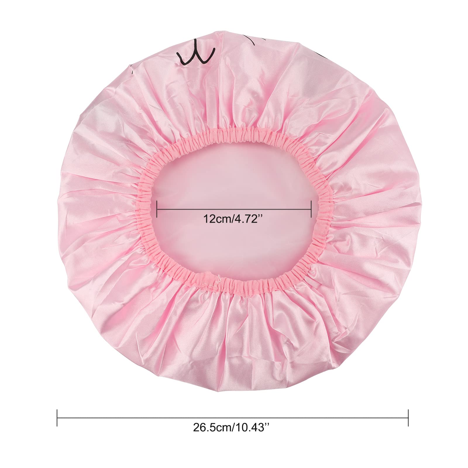 FirstKitchen Shower Cap for Kids, 2PCS Toddler Shower Cap, Cute Shower Cap with Double Layer, Kids Shower Caps for Girls Boys Child with Cartoon Animal(Pink Mouse + Gray Mouse)