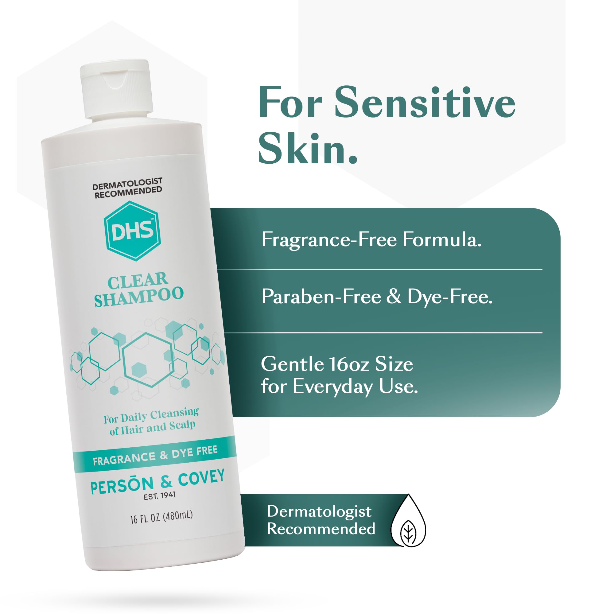 DHS Clear Shampoo, 16 Oz