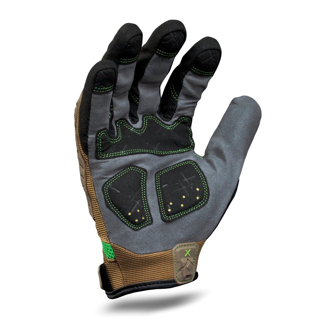 Ironclad EXO Motor Impact Glove; Work Gloves, TPR Impact Protection, (1 Pair), EXO2-PIG-05-XL,Brown