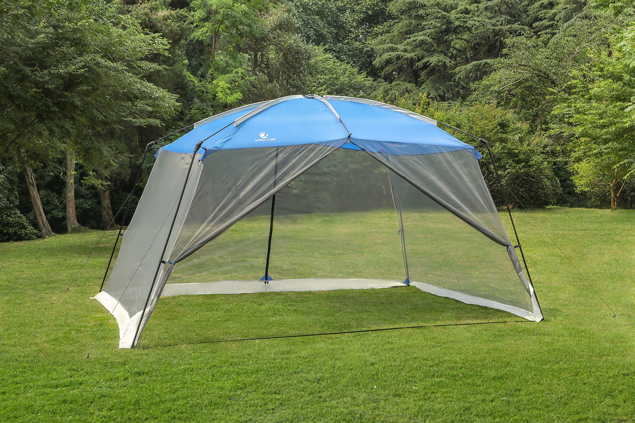 ALPHA CAMP Screen House Tent Easy Setup Canopy - 13'X9', Blue
