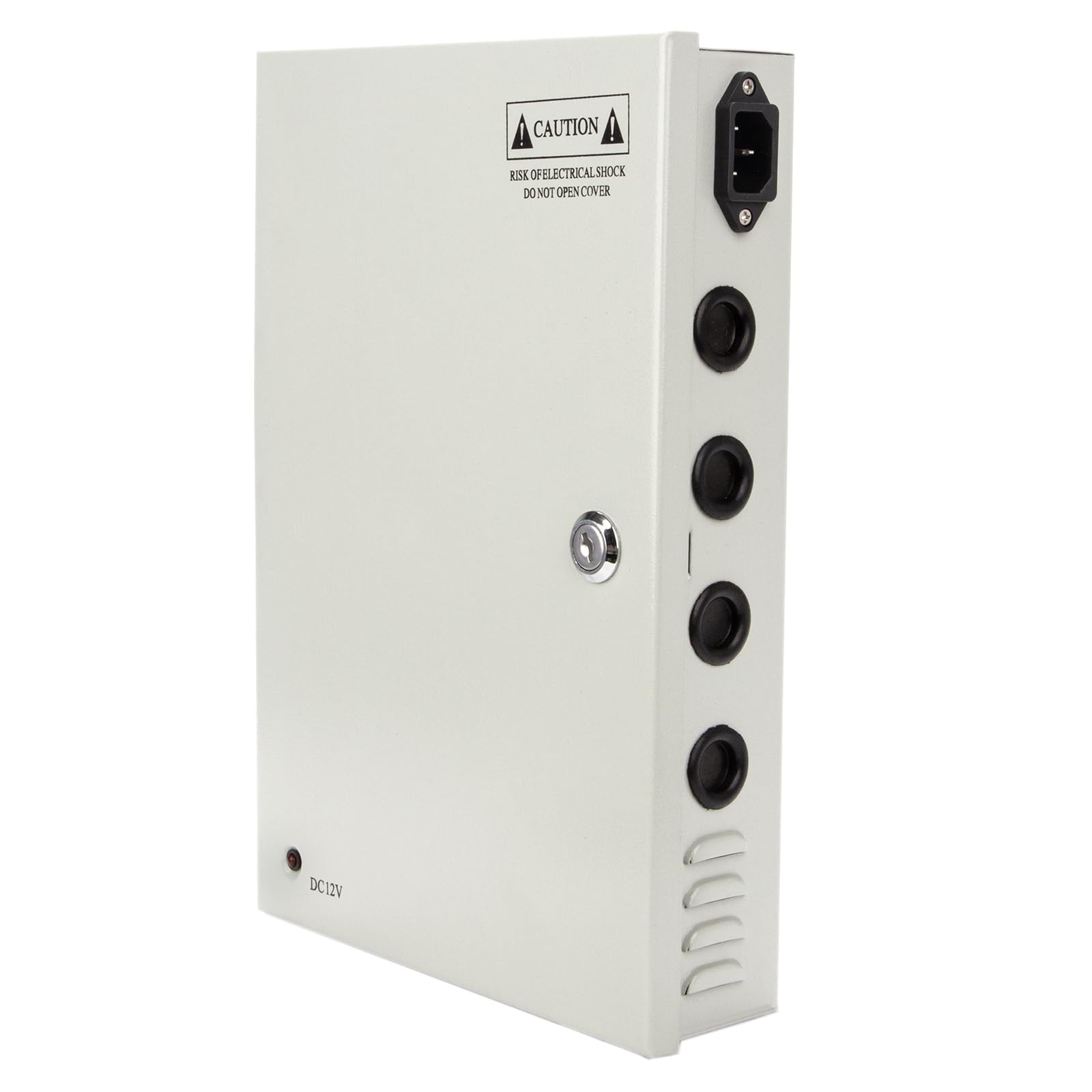 Xenocam 18 Channel Port 12V DC 20 Amp Amper with Glass Tube Fuse Distributed Power Supply Box for CCTV DVR Security System and Camera or Cameras