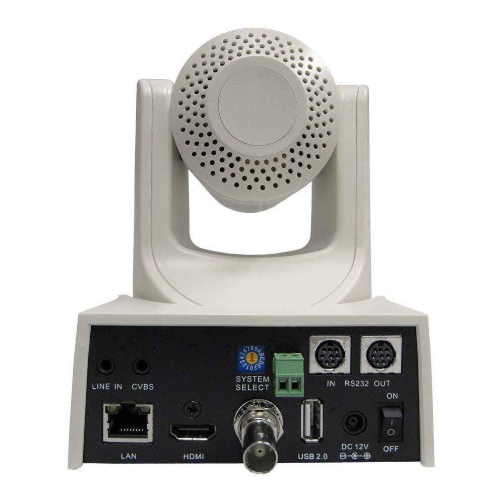 PTZOptics 20X-NDI-WH, 20x Lens Indoor 1080p NDI Camera, White