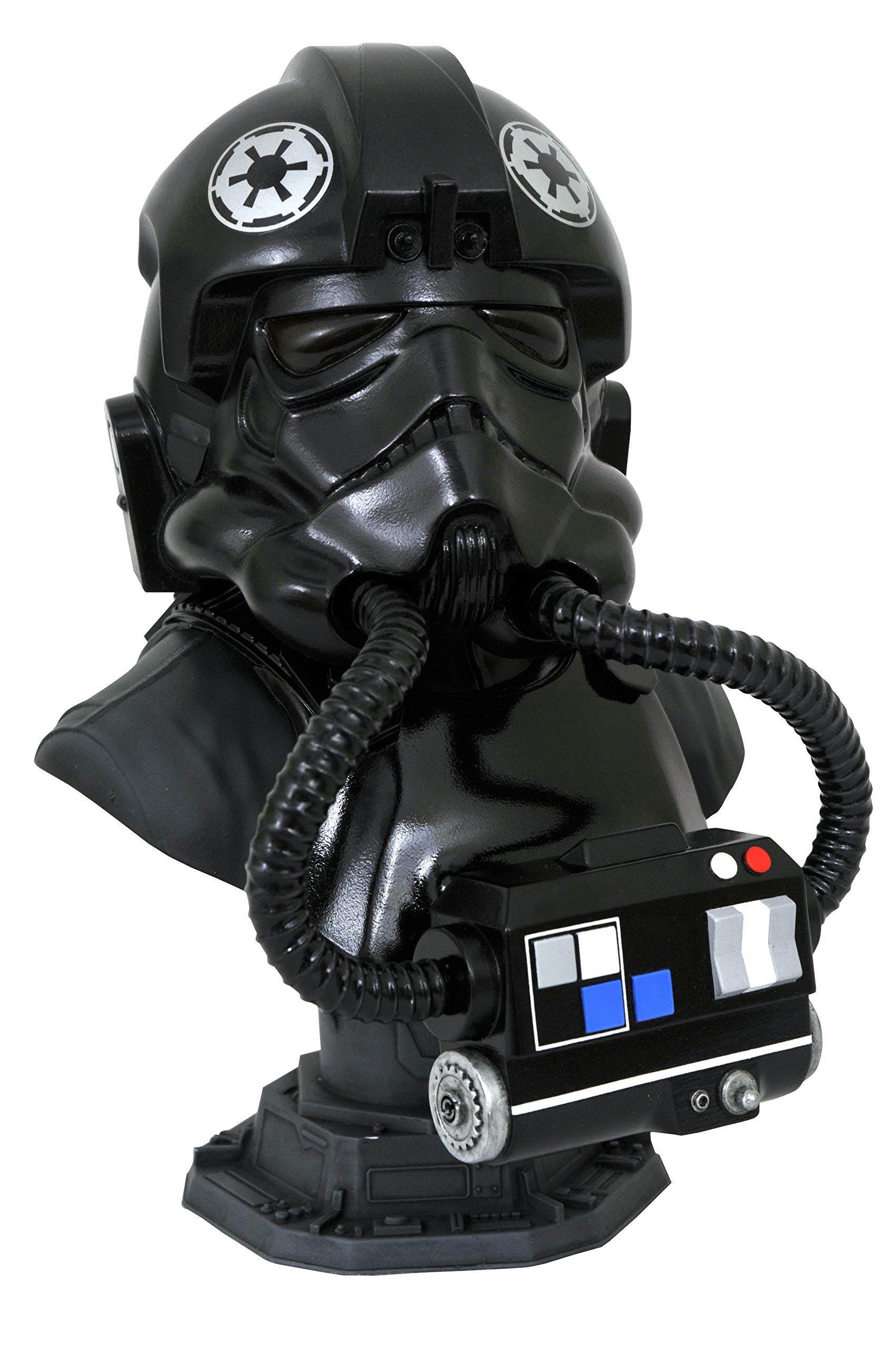 Diamond Select Toys Star Wars: Tie Fighter Pilot Legends in 3-Dimensions 1:2 Scale Bust, Multicolor, 10 inches