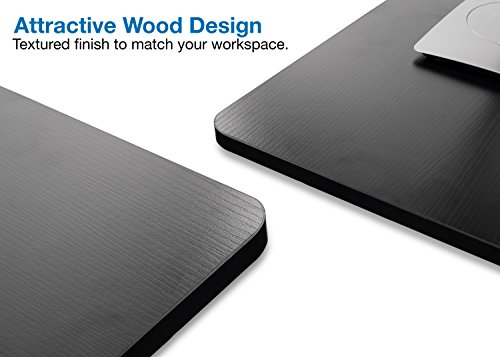 Mount-It! TV Turntable Stand, Rotating Swivel TV Base 32, 37, 40, 42, 47, and 50" TVs, 29 mm Thick Wood, Black