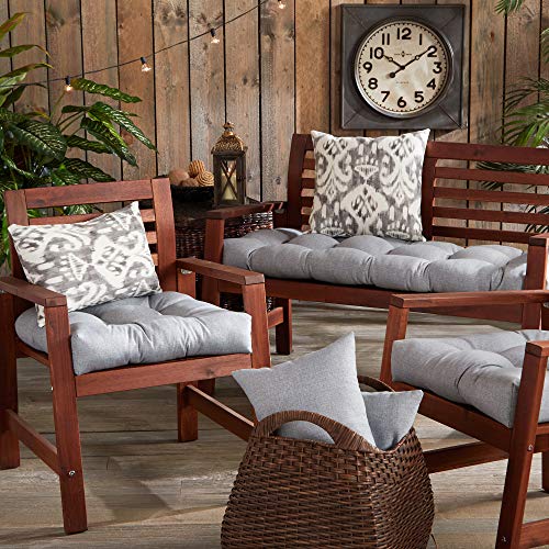 Greendale Home Fashions Outdoor 51x18-inch Bench Cushion, 1 Count (Pack of 1), Cement
