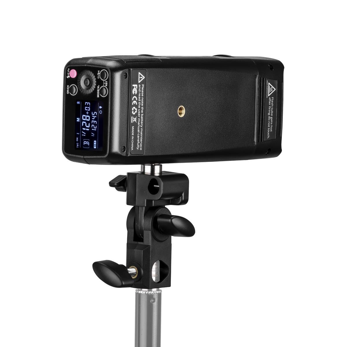 Flashpoint eVOLV 200 R2 TTL Pocket Flash Kit - 200Ws, 1/8000 HSS, 500 Full Power Flashes, 0.01-1.8s Recycling w/2900mAh Battery, Bare Bulb/Speedlite Flash Head Monolight for Strobe Light Photography