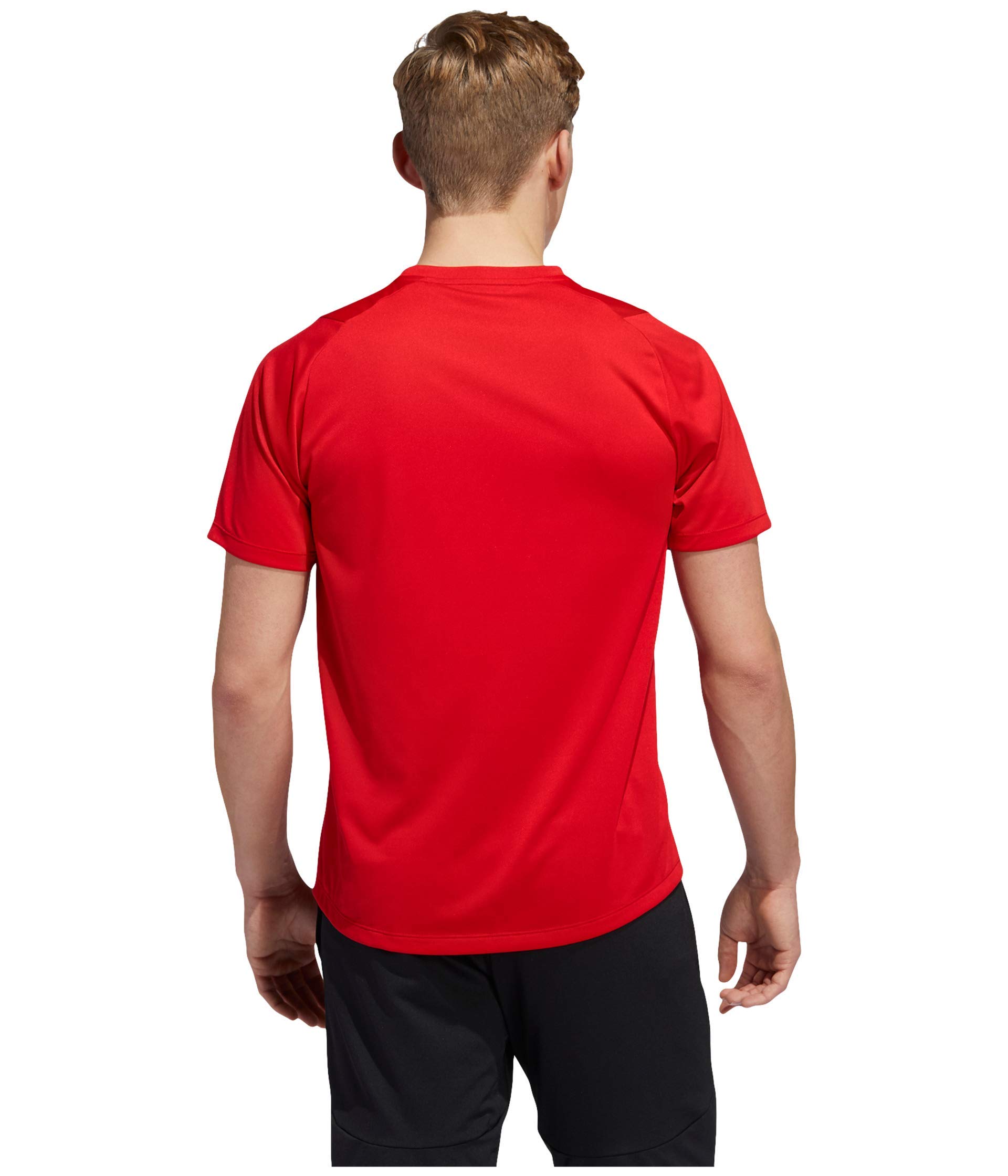 adidas Male Tokyo Badge of Sport Tee, Scarlet , L