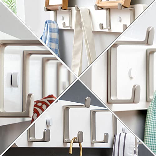 Cabilock Hat Hanger 1 Set Towel Bedroom Hanging Hangers Hat Khaki for Use Rack Duty White Wall Hanger Bathroom Heavy Key Kitchen Self Coat Wooden Hook Clothes Dorm Hooks Mounted Ceiling Ceiling Hook