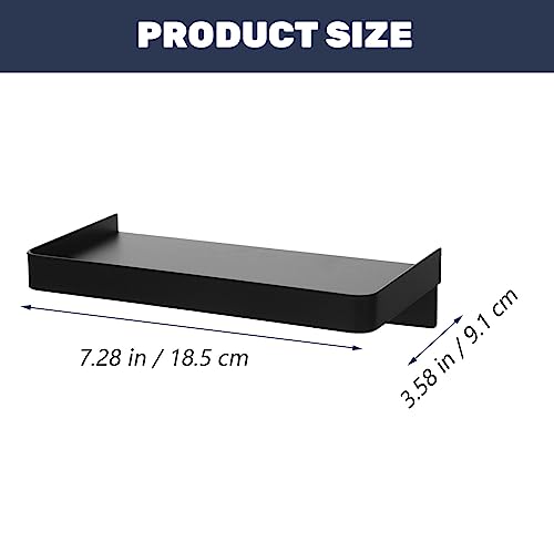 Cabilock Mobile Holder Stainless Steel Bathroom Shelf Stick-on Wall Shelf Small Wall Mounted Adhesive Shelf Phone Holder Shelf Small Wall Shelf Electronic Wipes