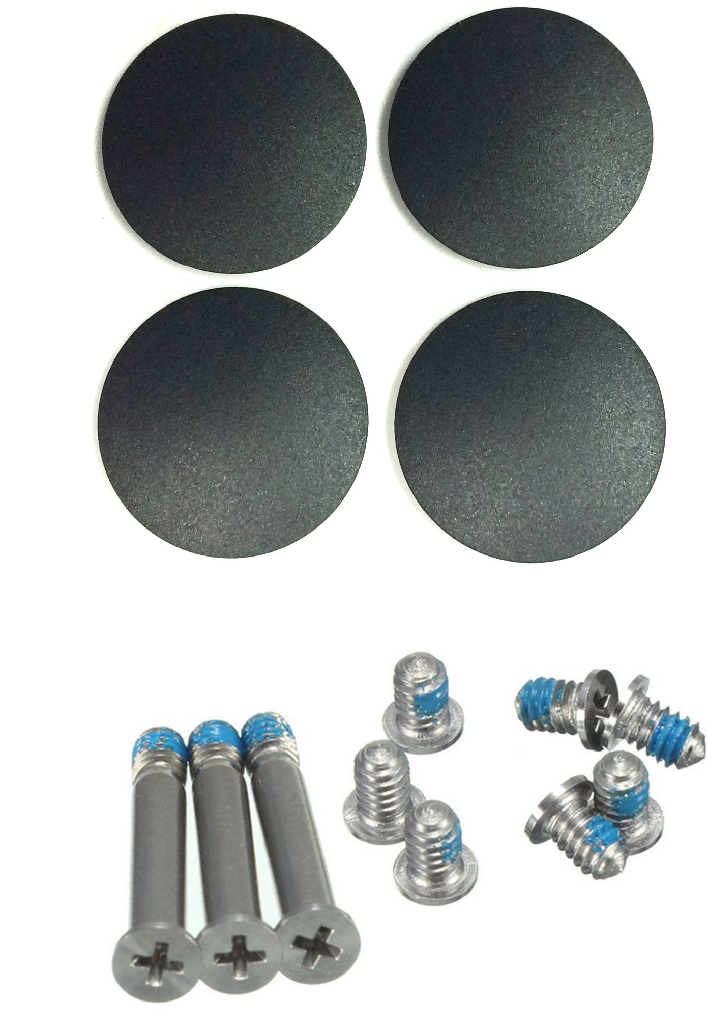 ITTECC® Repair Replacement Screws Fit for Unibody Pro A1278 A1286 13" 15" 17" 1 Sets of 10, 4 x Rubber Case Foot Feet for MacBook Pro A1278 A1286 A1297 2009 2010