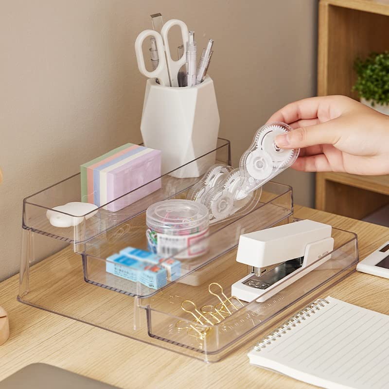 TJLSS Shelf Organizer Desktop Folding Rack Organizer Cosmetic Storage Rack Bed Folding Table Acrylic Tray Organizer