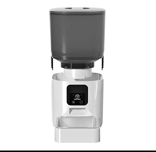 Automatic Cat Feeder, Auto Dog Feeder, WiFi & Bluetooth Operated| Safety Standard, Drop Proof & Shook Proof| 6 Liter Food Capacity with 1-6 Meals Per Day| Leave 10 Second Voice Message for Pet.