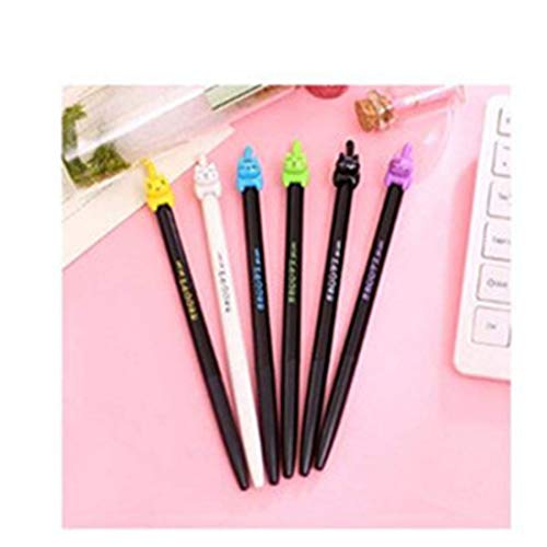 HIPGCC Cute Pens Kawaii Pen Cute Cat Pens 0.5 mm Gel Pens Black Ball Point Pens for School Office Suppliesā¦