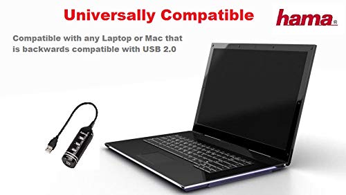 Hama | USB 2.0 Hub 1:4 | Bus-Powered | Black